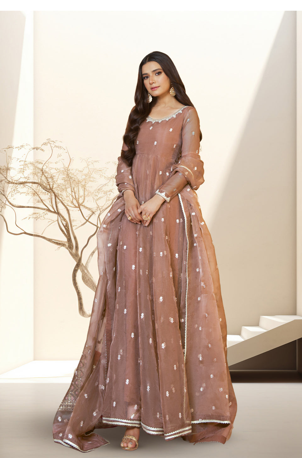 Brown Girl | RTW | Kalidar Frock – Asma & Sidra